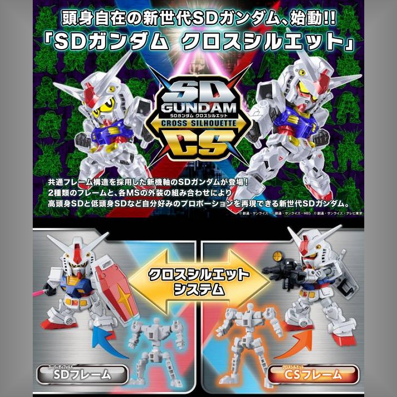 SDCS SD鋼彈 CROSS SILHOUETTE 01 RX-78-2 鋼彈.洛伊德 zoids 機獸新世紀.鋼彈.鋼彈模型.玩具