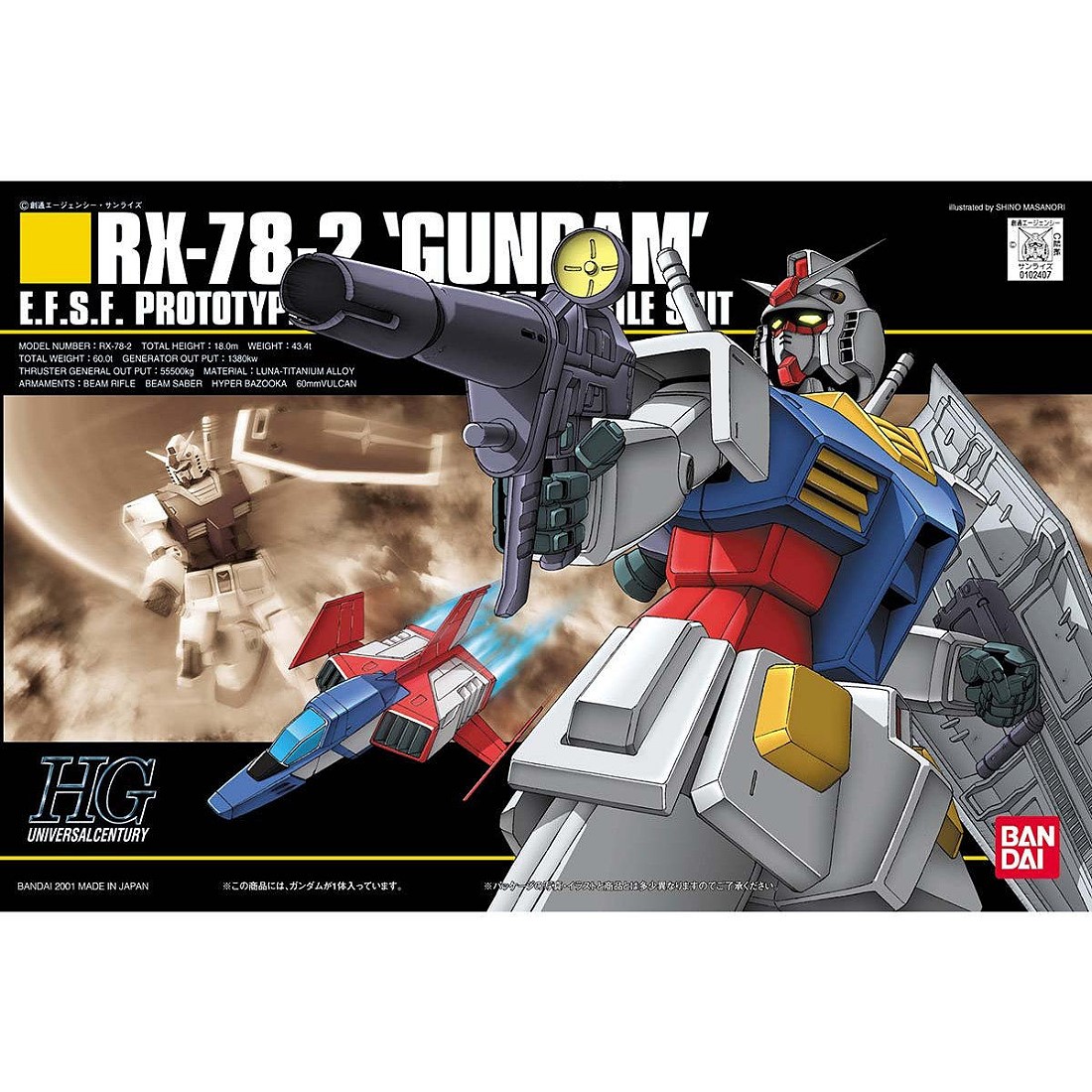 HGUC 1/144 #021 RX-78-2 Gundam 初鋼